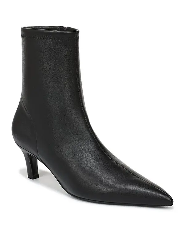 FAVORITE DAUGHTER Sasha Leather Ankle Boots - Black