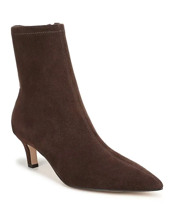 FAVORITE DAUGHTER Sasha Leather Ankle Boots - Coffee Bean