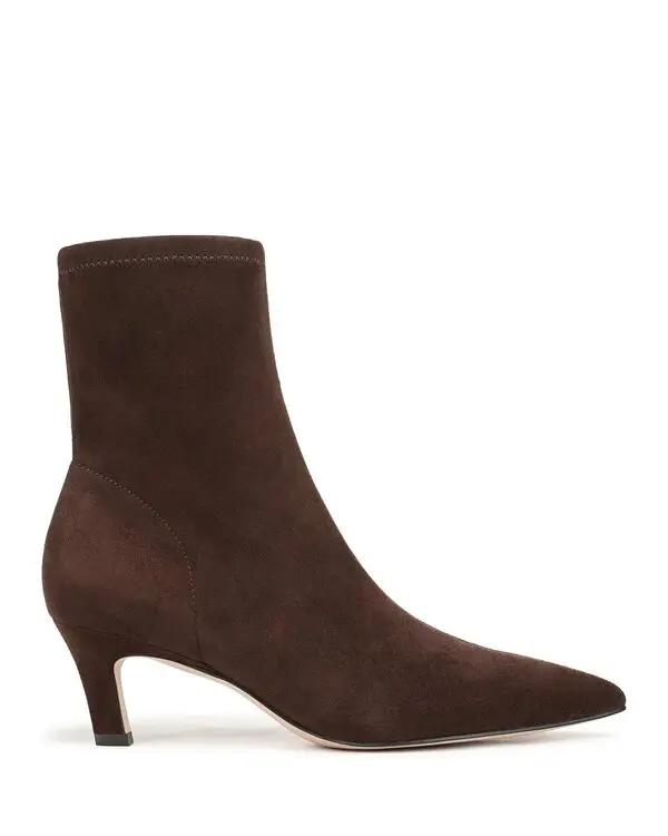 FAVORITE DAUGHTER Sasha Leather Ankle Boots - Coffee Bean
