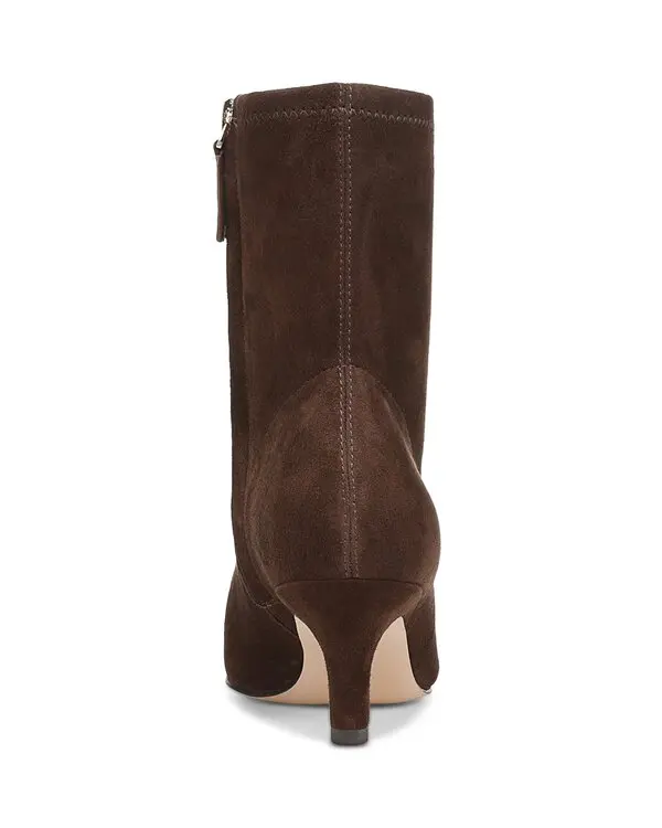 FAVORITE DAUGHTER Sasha Leather Ankle Boots - Coffee Bean