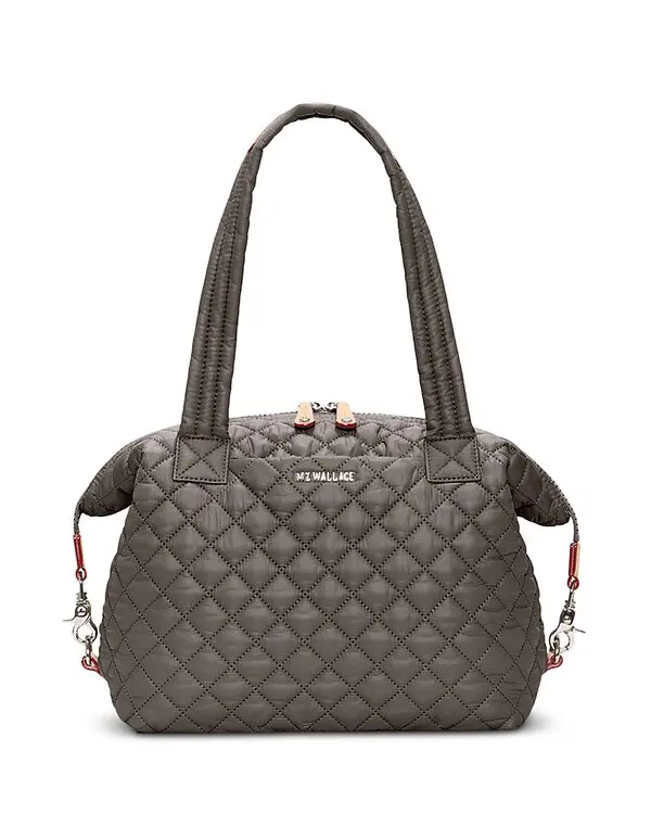 Mz Wallace Sutton Deluxe Quilted Shoulder Bag - Magnet