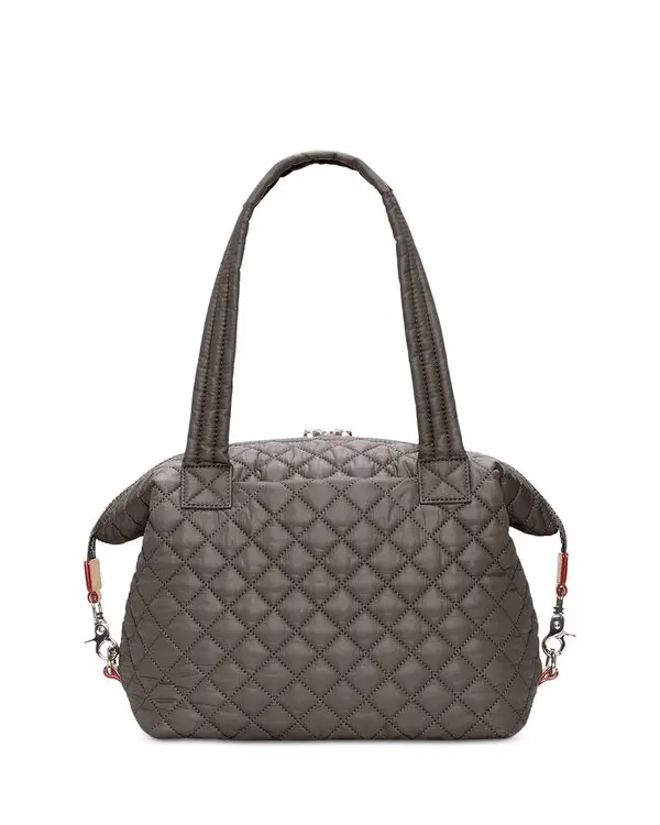 Mz Wallace Sutton Deluxe Quilted Shoulder Bag - Magnet