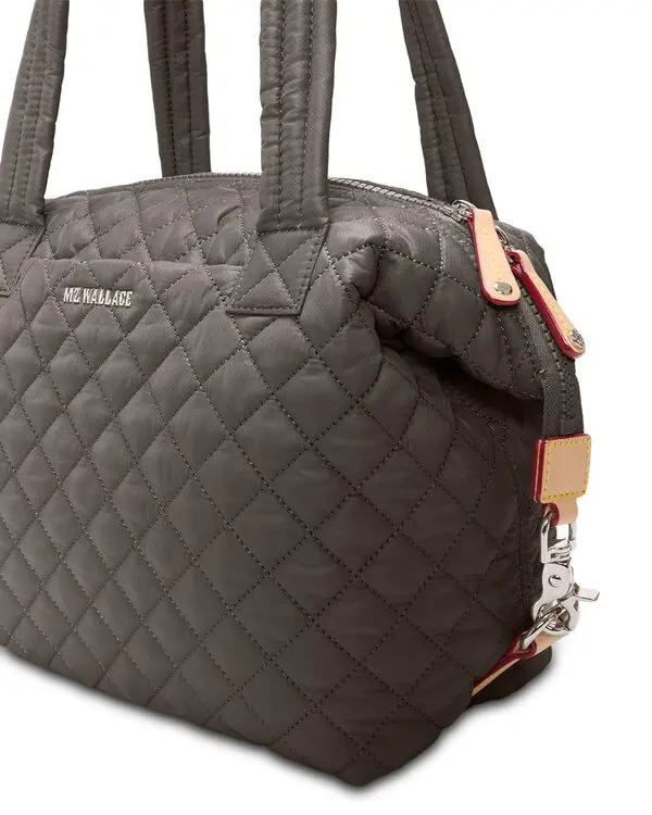 Mz Wallace Sutton Deluxe Quilted Shoulder Bag - Magnet