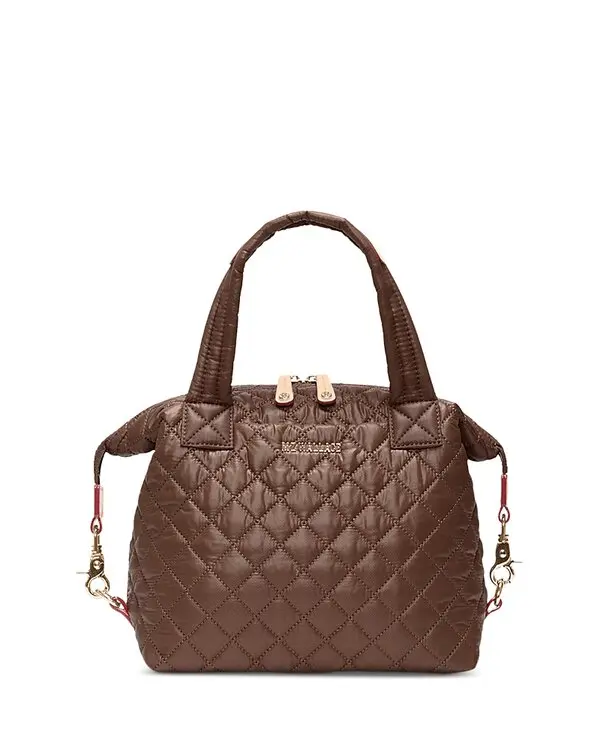 Mz Wallace Sutton Deluxe Small Quilted Handbag - Walnut