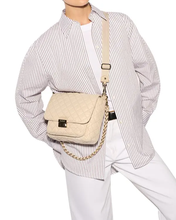 Mz Wallace Crosby Lock Medium Quilted Crossbody