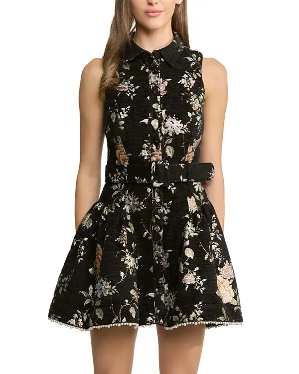 EN SAISON Jasmine Belted Sleeveless Mini Dress