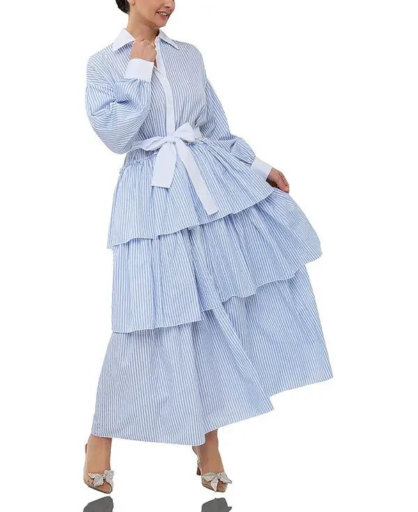 MARIELLE STOKKELAAR Brittany Striped Dress