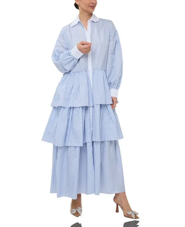 MARIELLE STOKKELAAR Brittany Striped Dress