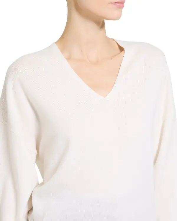 Theory Cashmere Relaxed V-neck Sweater