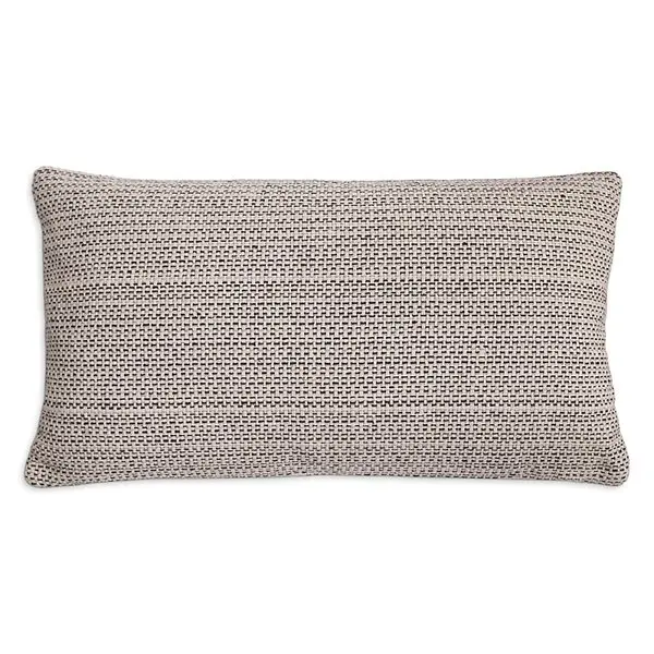 POM POM AT HOME Julian Handwoven Throw Pillow, 14 X 24 - Charcoal