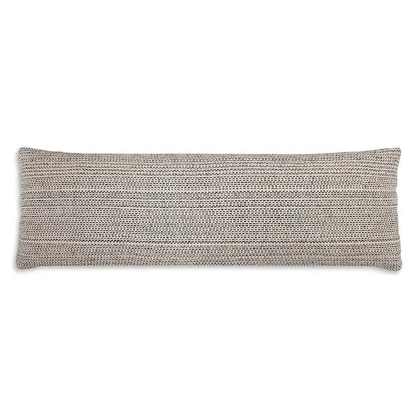 POM POM AT HOME Julian Handwoven Throw Pillow, 14 X 40 - Charcoal