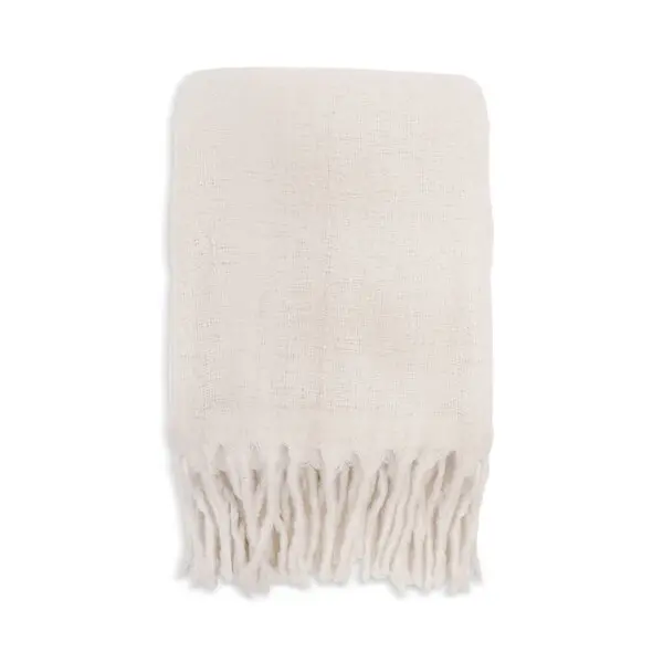POM POM AT HOME Summit Throw Blanket - Ivory