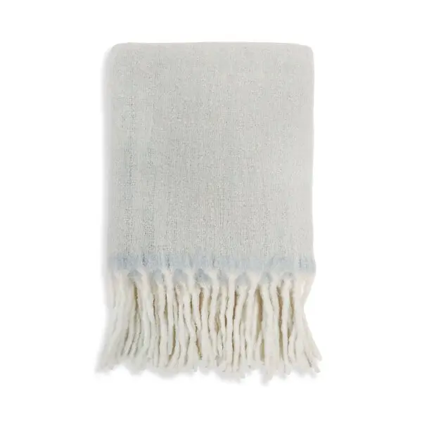 POM POM AT HOME Summit Throw Blanket - Light Blue