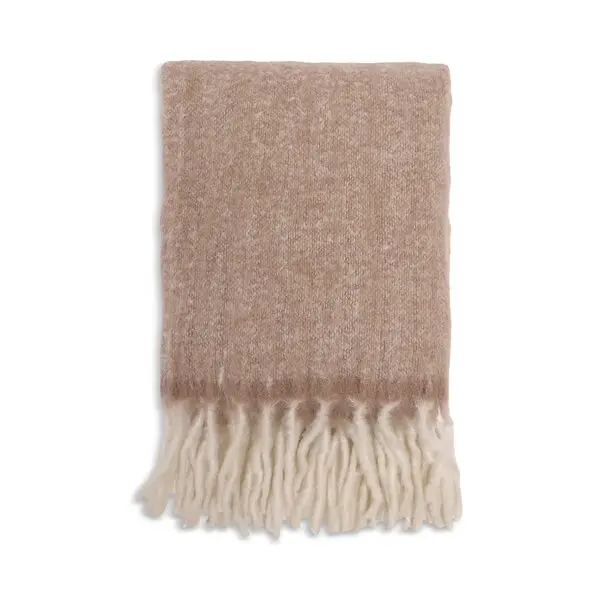 POM POM AT HOME Summit Throw Blanket - Natural
