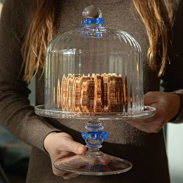 JULISKA Nell Ruffle Dome Cake Stand