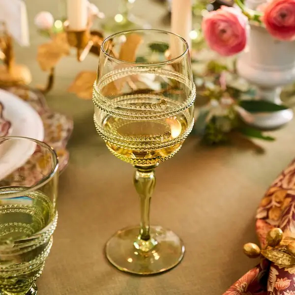 JULISKA Ella Wine Glass, Set Of 2 - Green