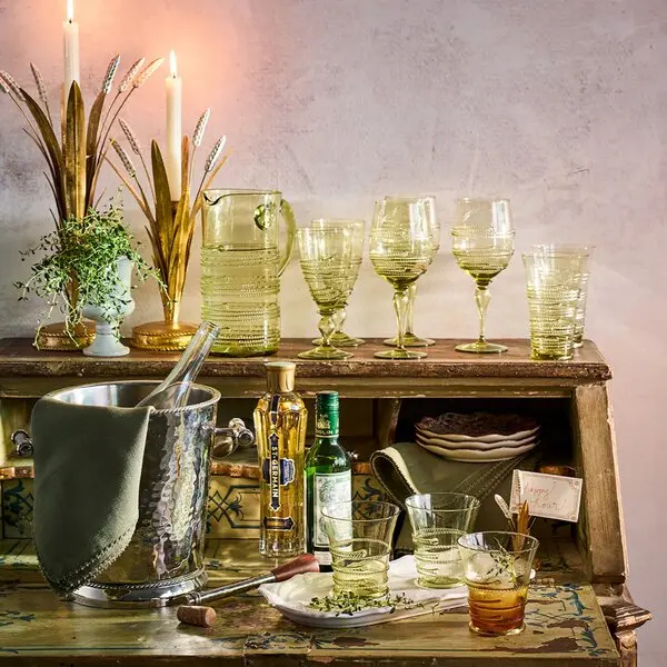 JULISKA Ella Wine Glass, Set Of 2 - Green