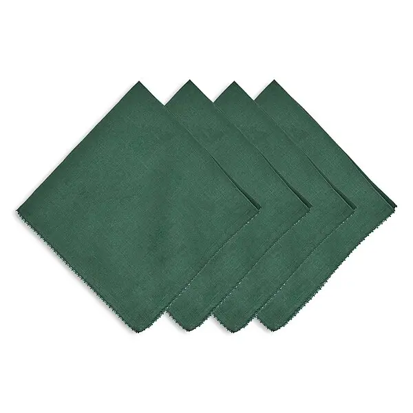 JULISKA Berry Scallop Napkin, Set Of 4 - Evergreen