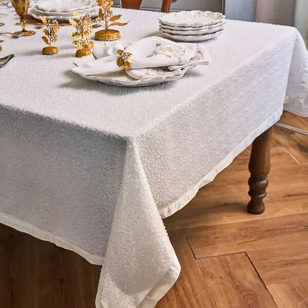 JULISKA Beaded Tablecloth, 60 X 160