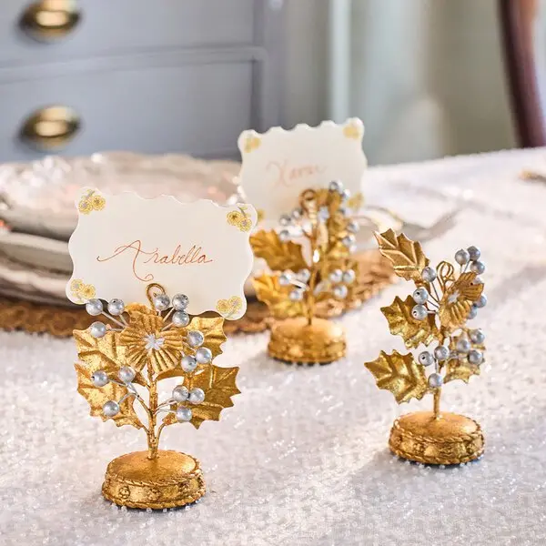 JULISKA Forest Walk Holly Place Card Holder