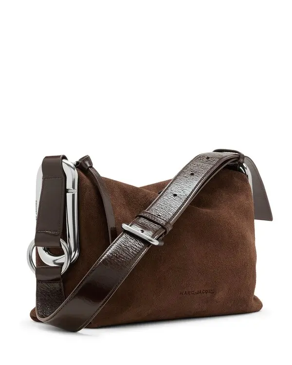 Marc Jacobs Scene Medium Suede Shoulder Bag - Dark Brown