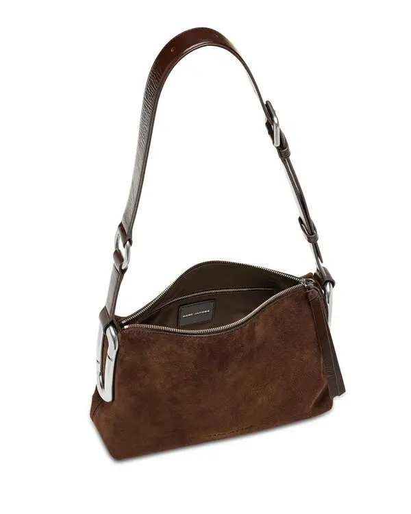 Marc Jacobs Scene Medium Suede Shoulder Bag - Dark Brown
