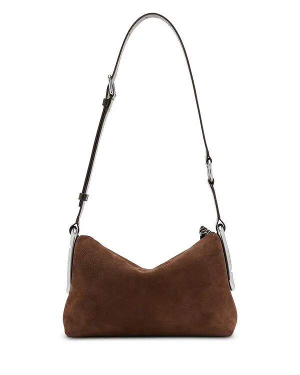 Marc Jacobs Scene Medium Suede Shoulder Bag - Dark Brown