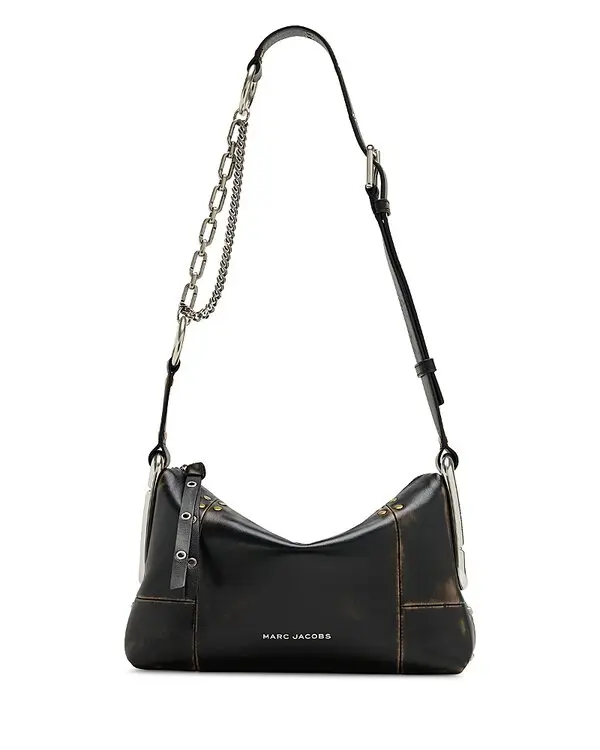 Marc Jacobs Scene Medium Studded Distressed Leather Shoulder Bag