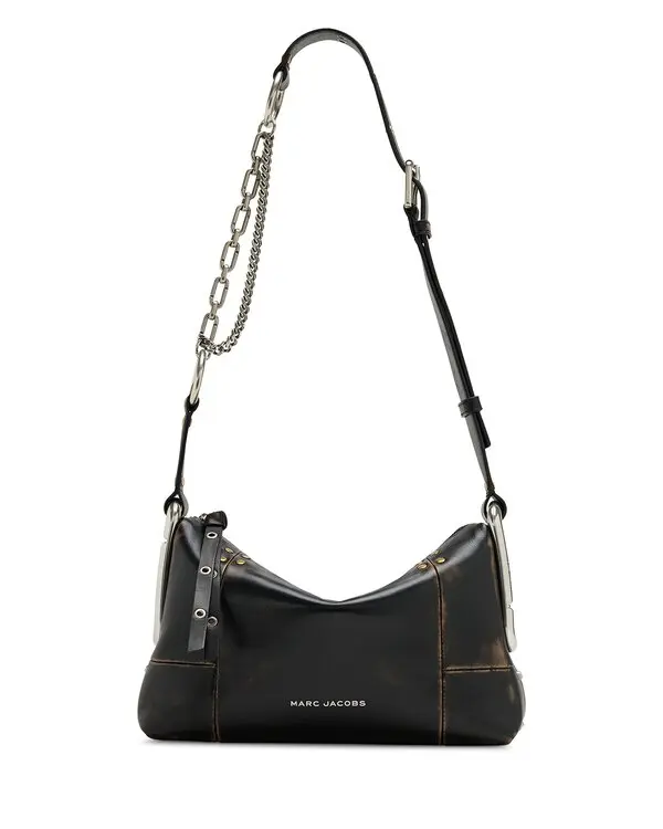 Marc Jacobs Scene Medium Studded Distressed Leather Shoulder Bag