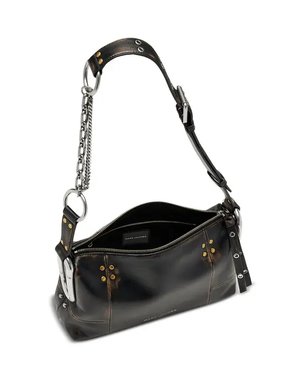 Marc Jacobs Scene Medium Studded Distressed Leather Shoulder Bag