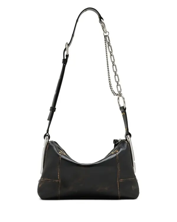 Marc Jacobs Scene Medium Studded Distressed Leather Shoulder Bag