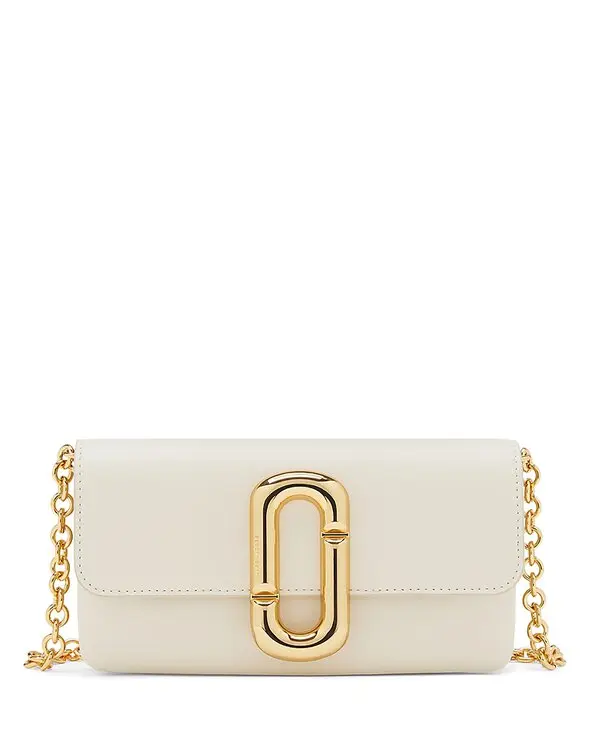 Marc Jacobs Scene Leather Wallet Crossbody - Cloud White