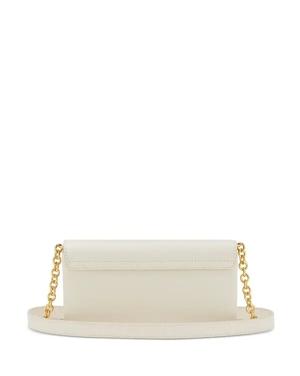 Marc Jacobs Scene Leather Wallet Crossbody - Cloud White