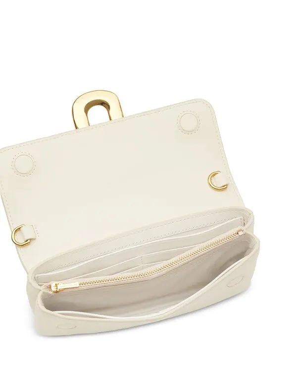 Marc Jacobs Scene Leather Wallet Crossbody - Cloud White