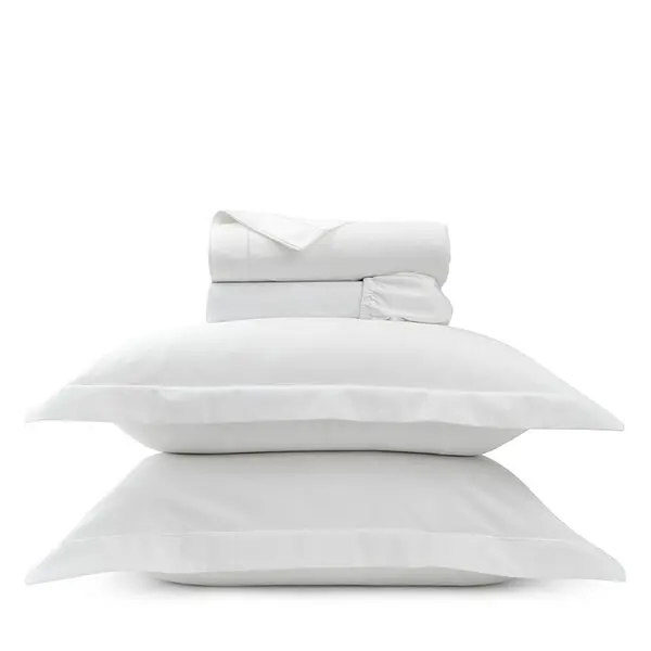 CHRISTY Premium Sateen Sheet Set, King - White