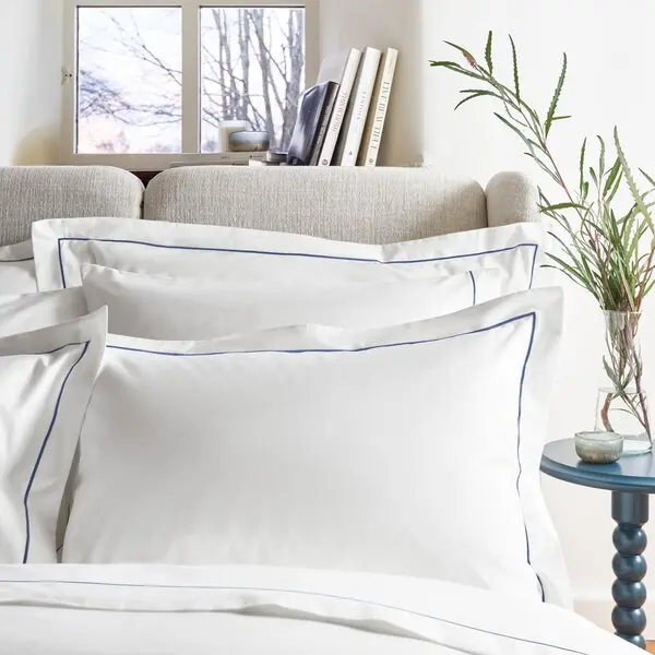 CHRISTY Premium Sateen Duvet Cover Set, Full/queen - Blue
