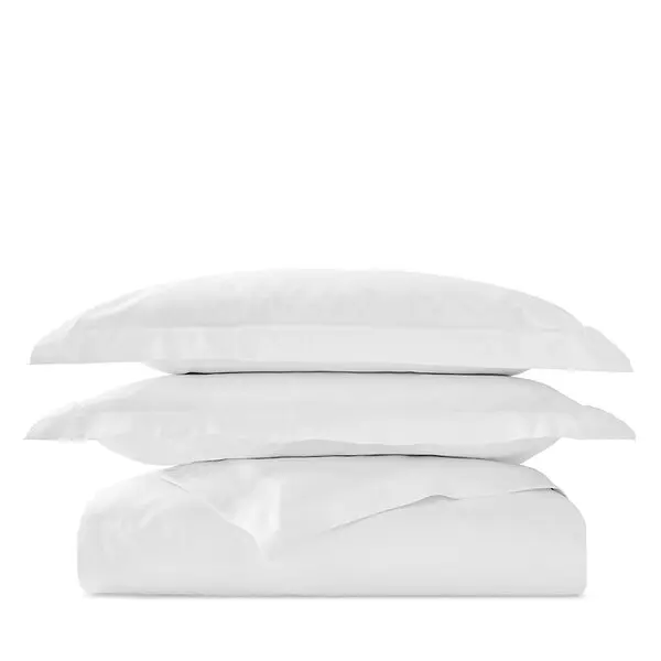 CHRISTY Premium Sateen Duvet Cover Set, Full/queen - White