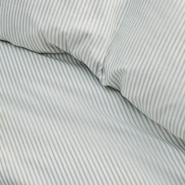 CHRISTY Ticking Stripe Duvet Cover Set, Full/queen - Blue