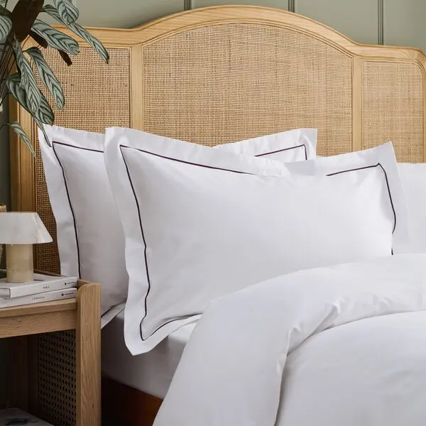 CHRISTY Premium Cotton Sateen Pillowcase Set, Standard - Fig