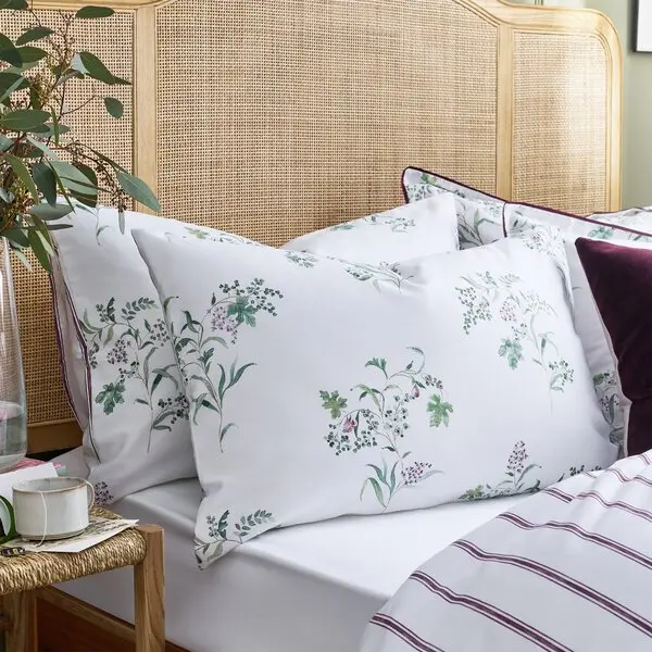 CHRISTY Leaves Pillowcase Set, Standard