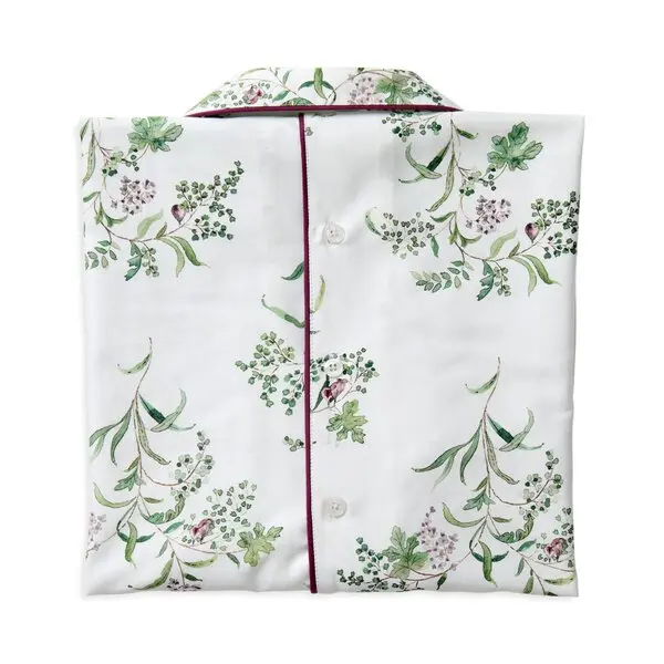 CHRISTY Leaves Cotton Sateen Pajama Set