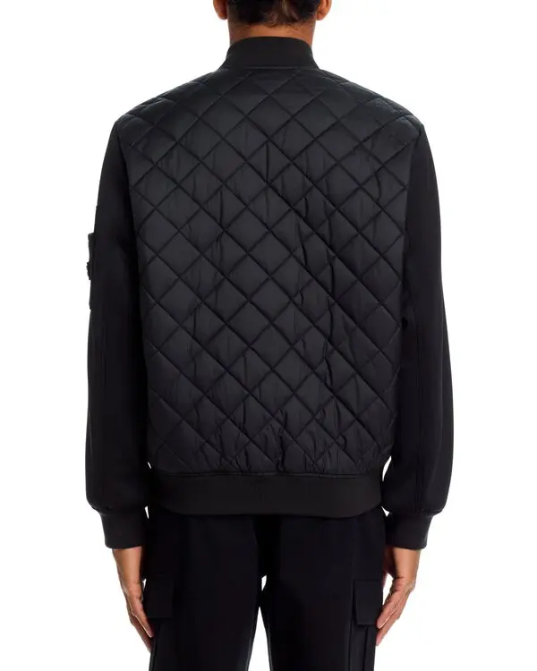 Hugo Bilaro Quilted Zip Bomber Jacket