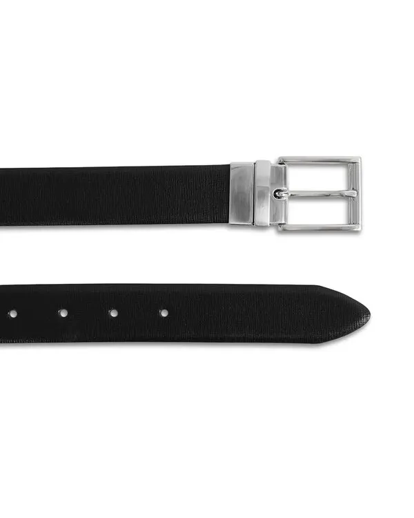 REISS Ricky Saffiano/smooth Reversible Leather Belt