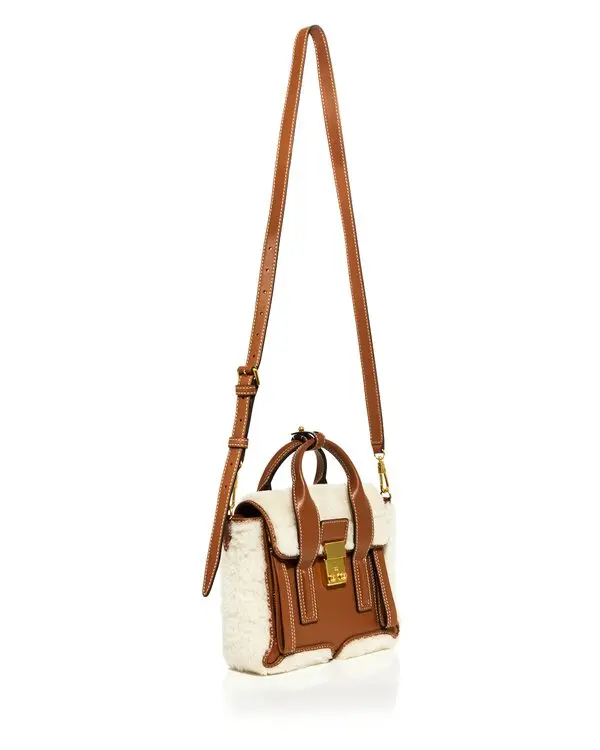 3.1 Phillip Lim Pashli Mini Sherpa Trim Satchel