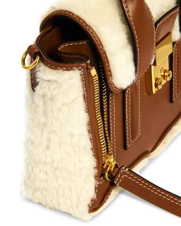 3.1 Phillip Lim Pashli Mini Sherpa Trim Satchel