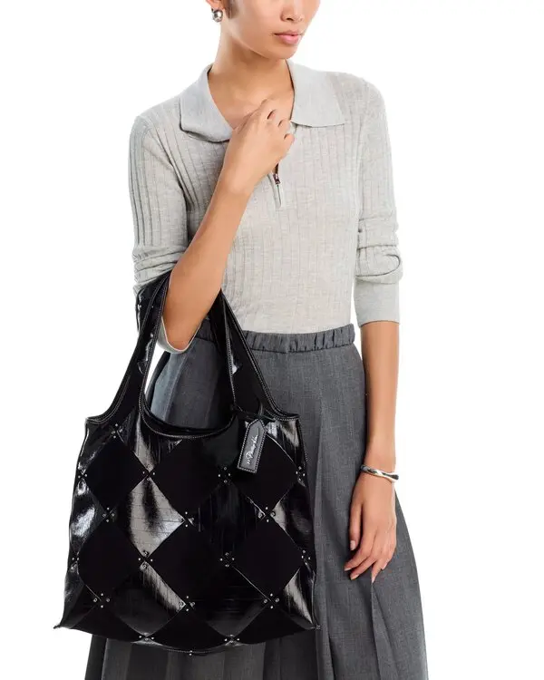 3.1 Phillip Lim Quilted Patchwork Market Tote Bag