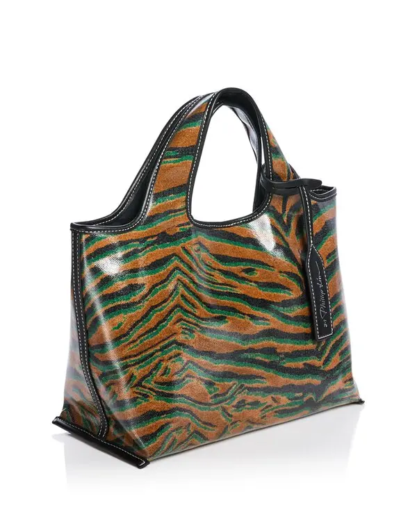 3.1 Phillip Lim Mini Tiger Print Canvas Market Tote Bag
