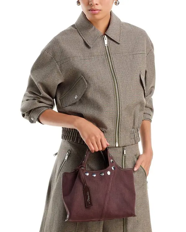 3.1 Phillip Lim Mini Washed Denim Market Tote Bag