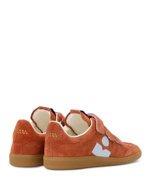 Isabel Marant Étoile Beth Low Top Sneakers - Brick/light Blue Suede