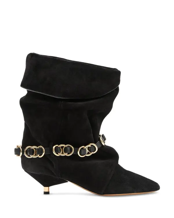 Isabel Marant Étoile Edrik Embellished Suede Ankle Boots